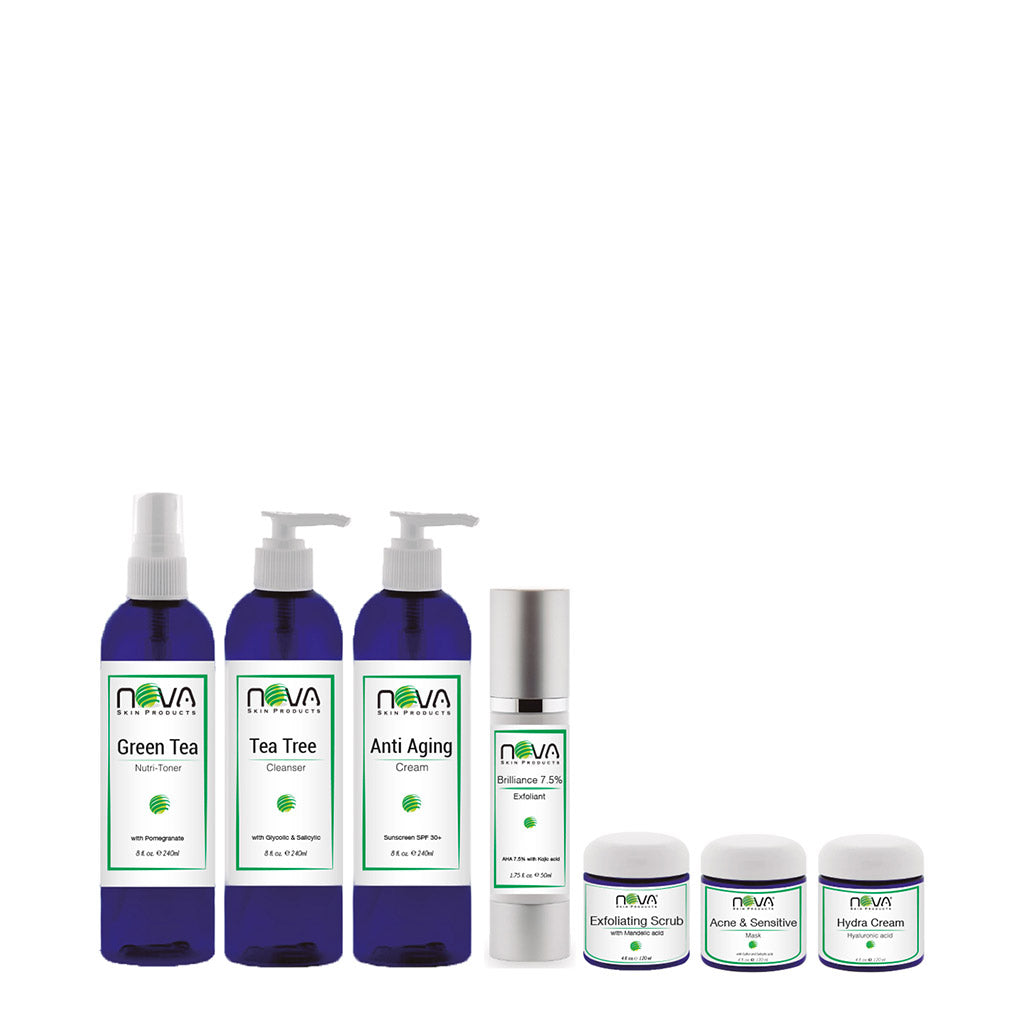 Facial Starter Kit |Kit Includes Cleansing, Exfoliating & Moisturizing ...